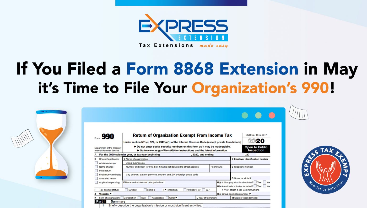 If You Filed a Form 8868 Extension in May, it’s Time to File Your ...